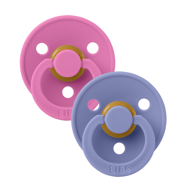 Colour Natural Latex Pacifier 2 pack | Bubblegum / Periwinkle ...